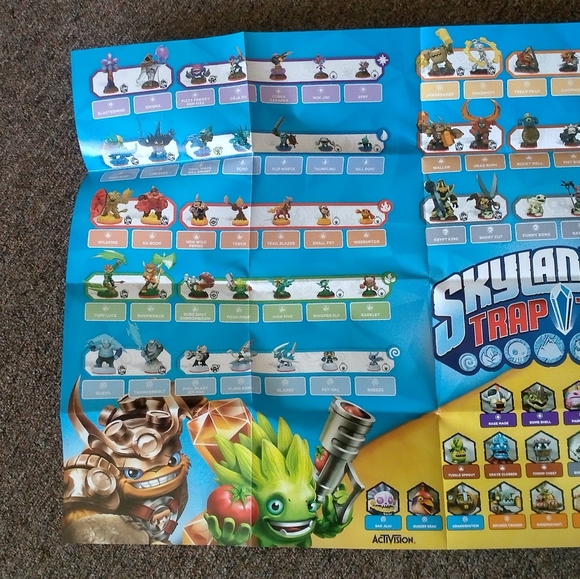 Other | New Skylanders Trap Team Instruction Manual Character Roster ...